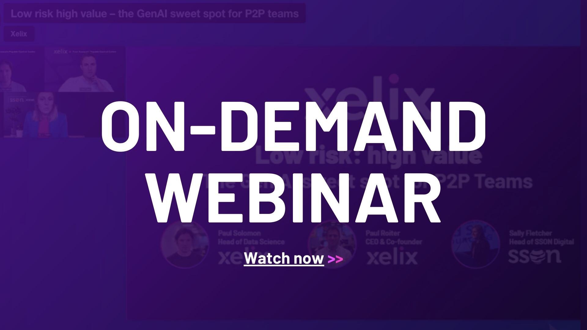On-demand webinar | The GenAI sweet spot for P2P teams
